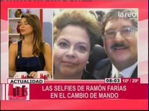 Las selfies de Ramón Farías en el cambio de mando - La Red