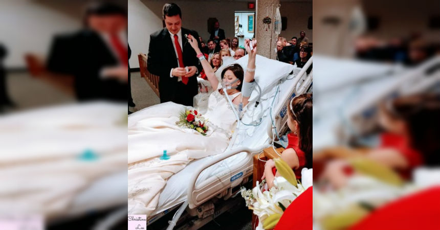 La emotiva historia de la novia que se casó solo 18 horas antes de morir