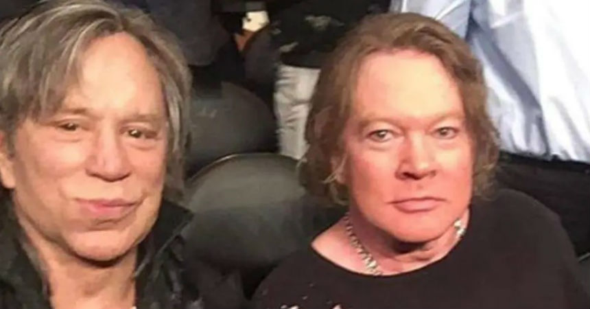 La foto de Mickey Rourke y Axl Rose que desató una lluvia de memes en ...